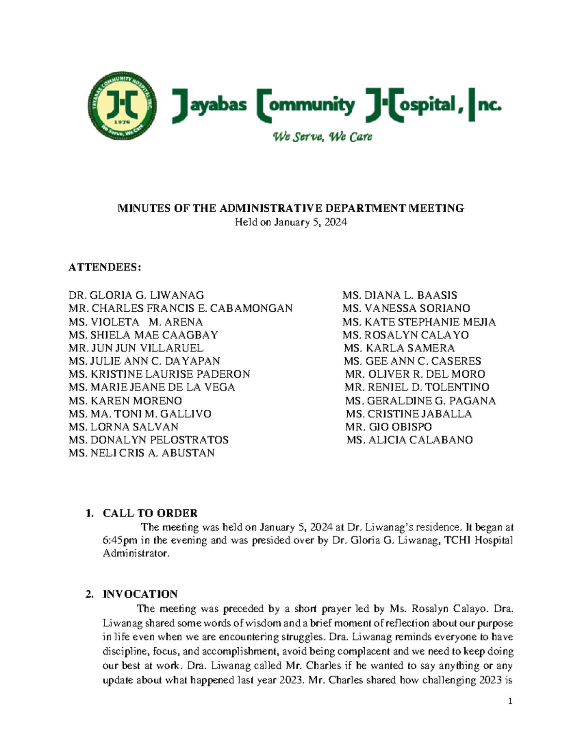 (corrected) Minutes-OF-THE- Administrative- Department- Meeting ...