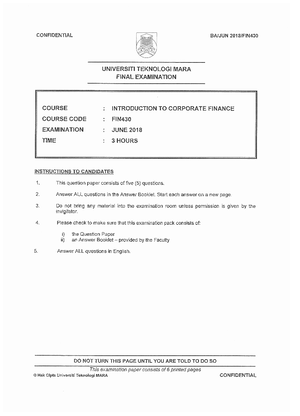 INS200 PAST YEARS March 2016 - Risk and Insurance - UiTM - Studocu