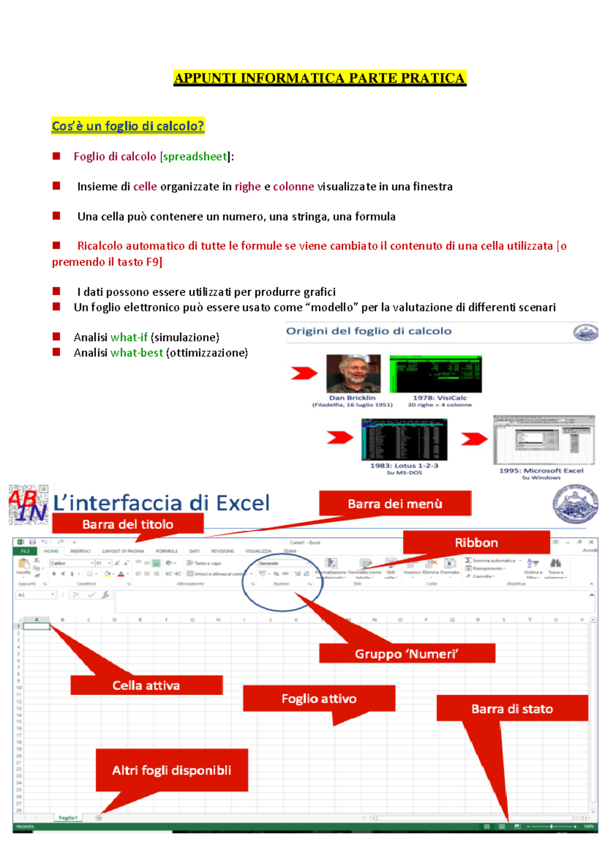 Appunti Informatica Parte Pratica PDF - APPUNTI INFORMATICA PARTE ...