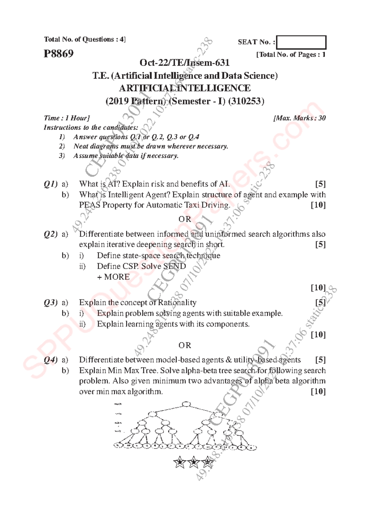 Be artificial-intelligence-and-data-science semester-5 2022 october - Studocu