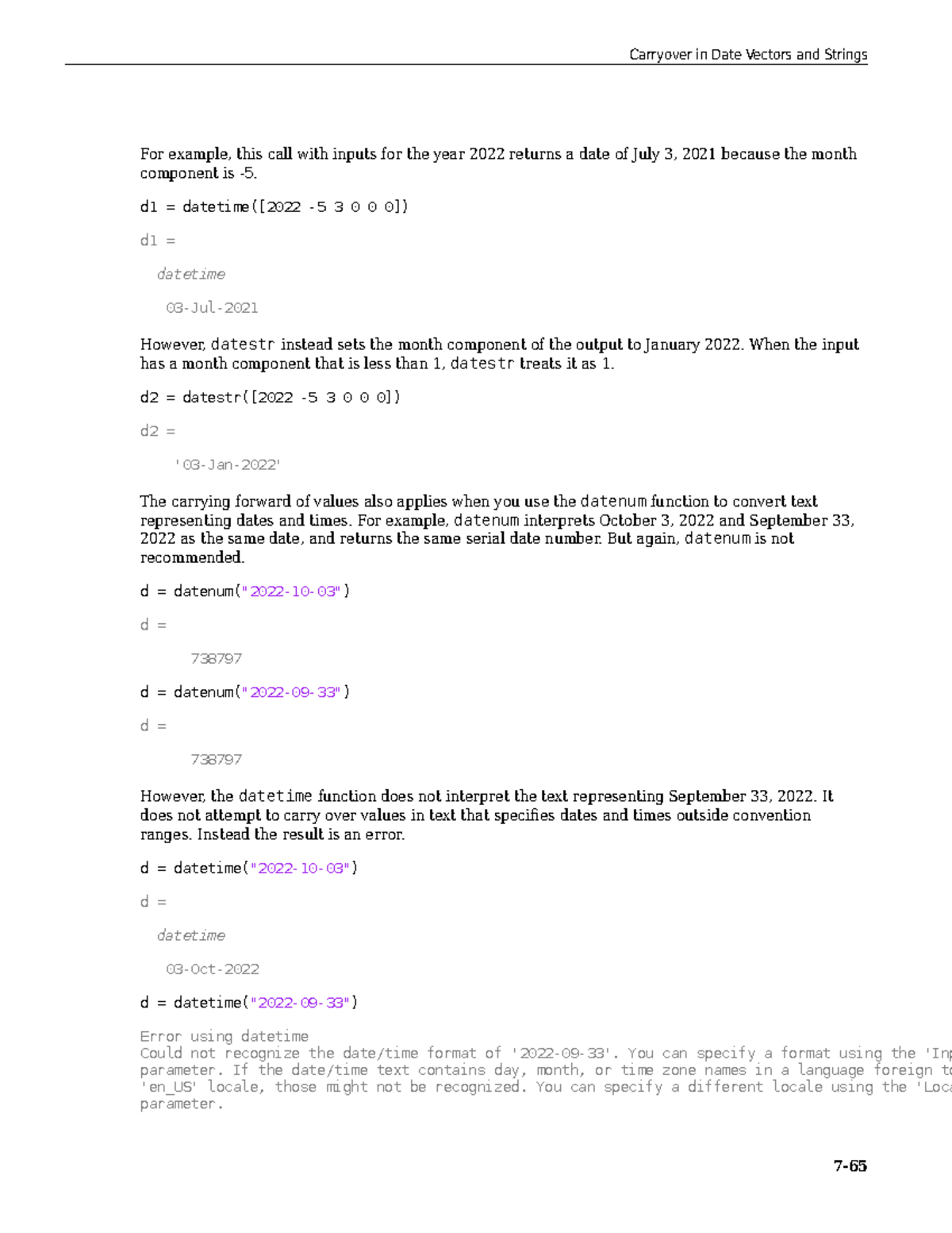 Matlab Prog 34 For Example This Call With Inputs For The Year 2022 Returns A Date Of July 3