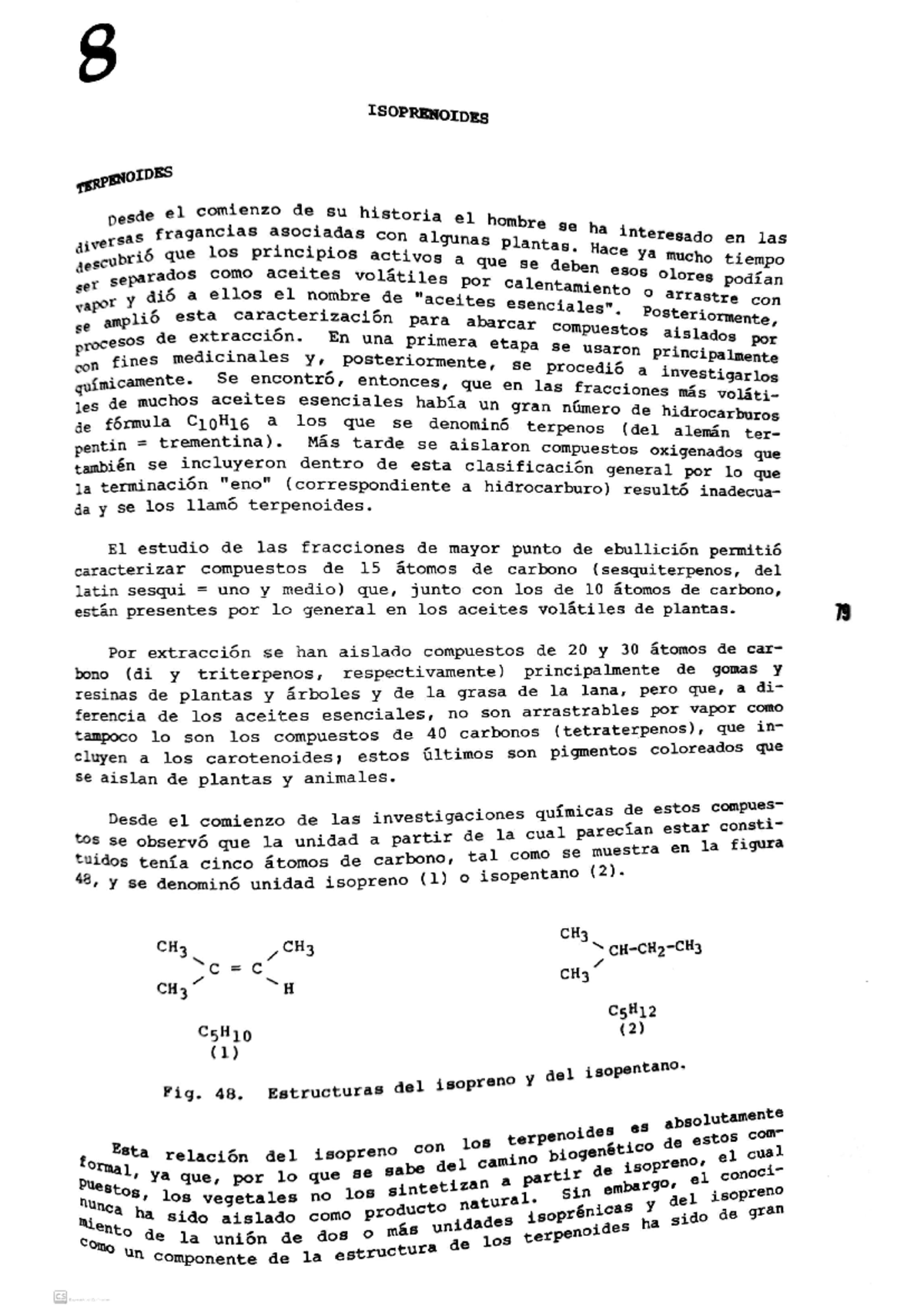 Terpenoides - 8 ISOPRENOIDES TERPENOIDES Desde el comienzo de su ...