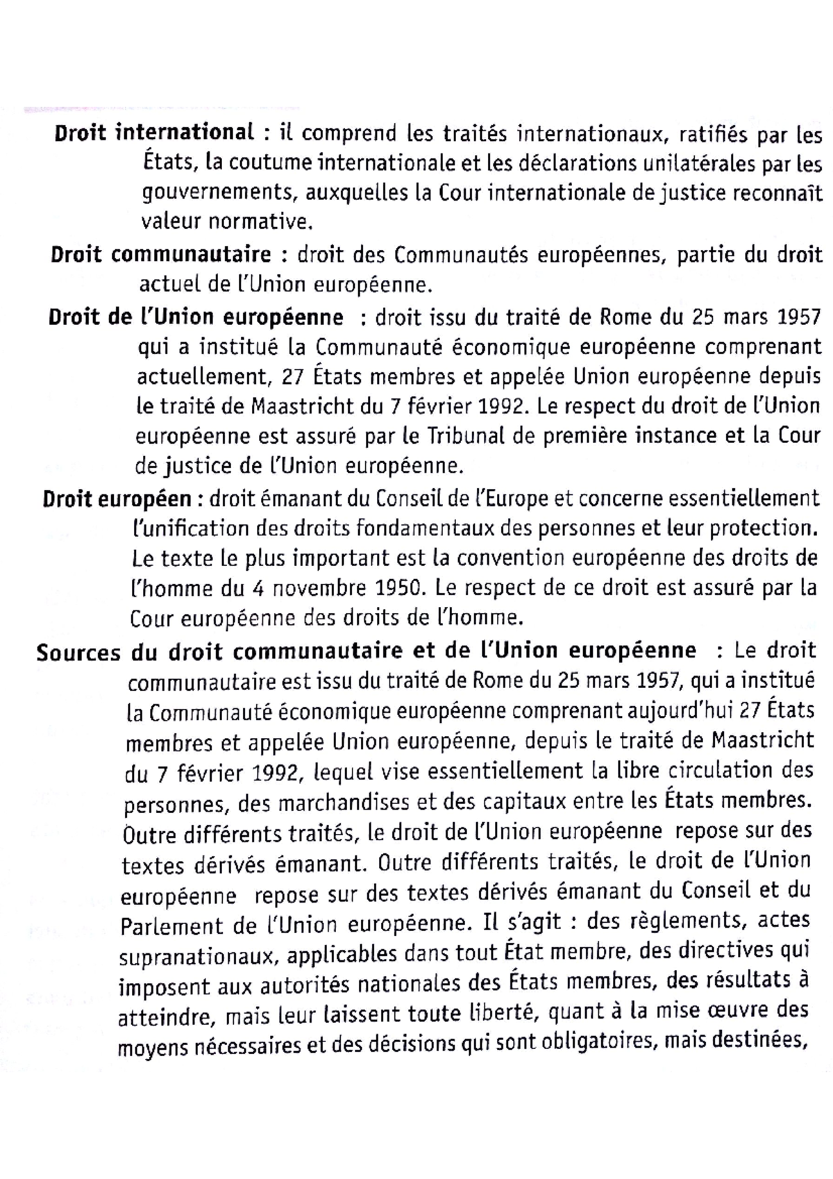Intro Au Droit Definition 1 - Droit constitutionnel - Studocu