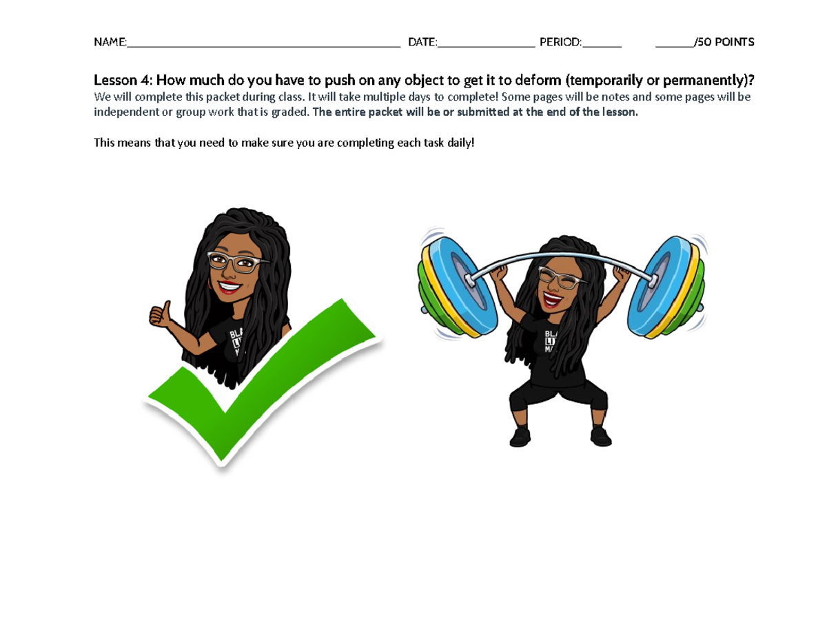 Contact Forces Lesson 4 Notebook (23-24) - NAME