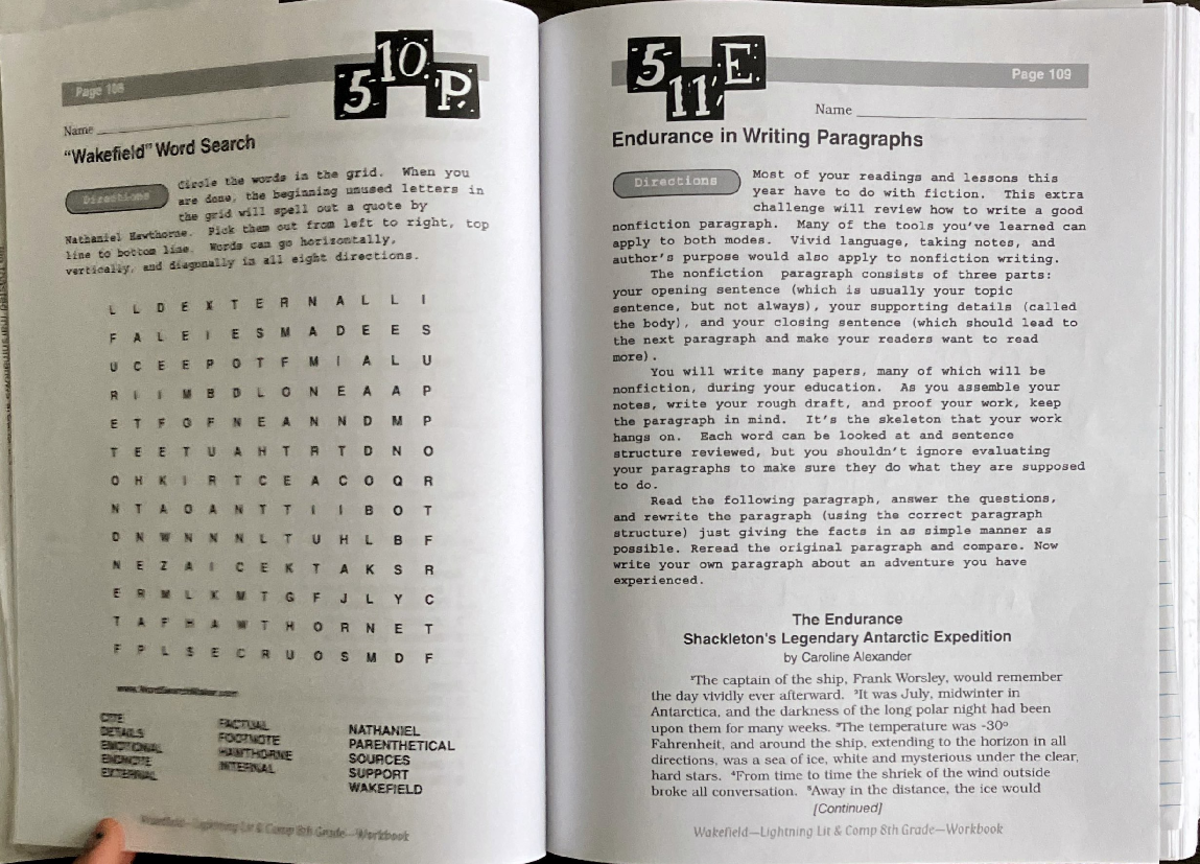 Literature Chapter 5 page 13 - v e w o r d s i n t h e g r i d. W h e n ...