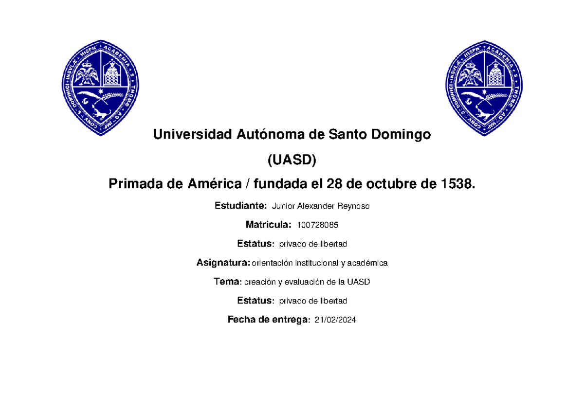 Orientacion intitucional y academica - Universidad Autónoma de Santo ...