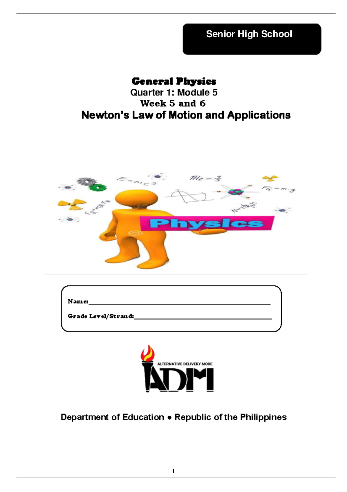 General-Physics 12-Quarter-1-Module-5-converted-converted - 1 Senior ...