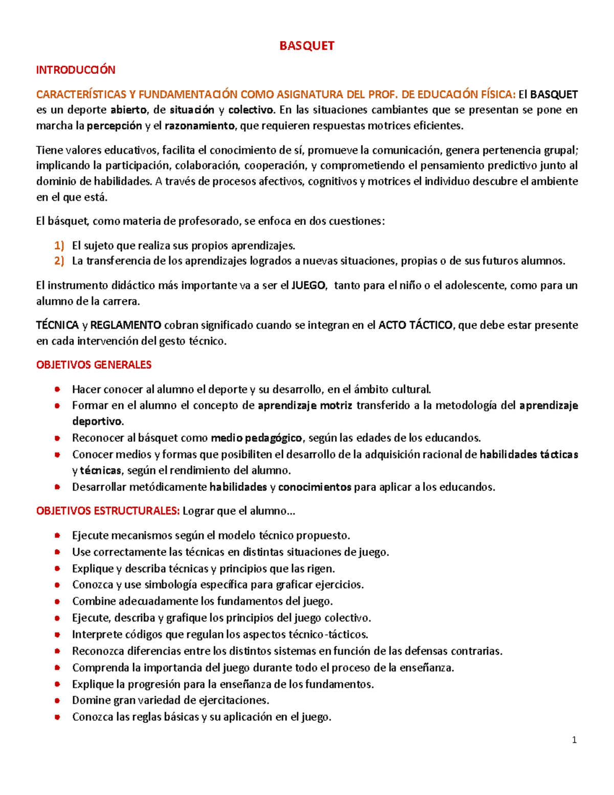 Basquet subray - BASQUET INTRODUCCIÓN CARACTERÍSTICAS Y FUNDAMENTACIÓN COMO ASIGNATURA DEL PROF ...