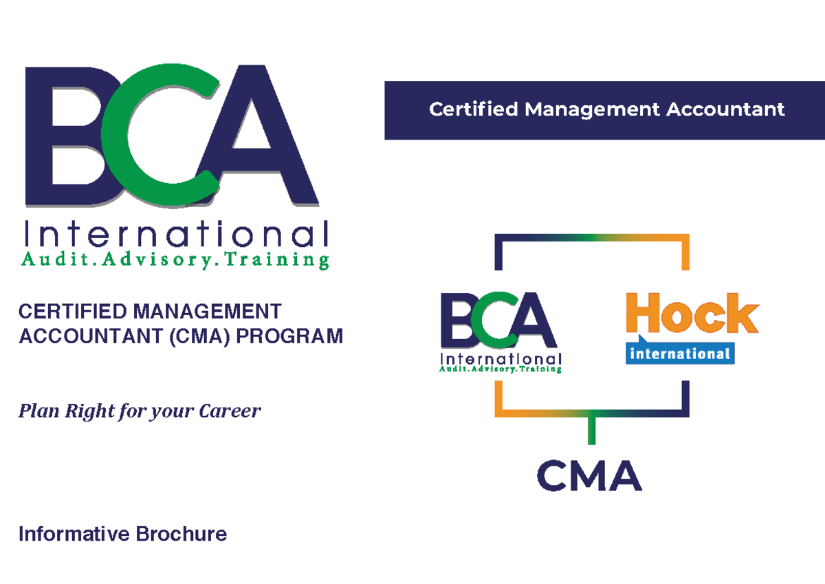 CMA Brochure 2023 - principles of accounting - CERTIFIED MANAGEMENT ...