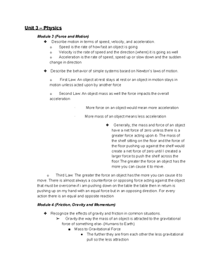 Complete Study guide for Integrated Physical Sciences - C165 ...