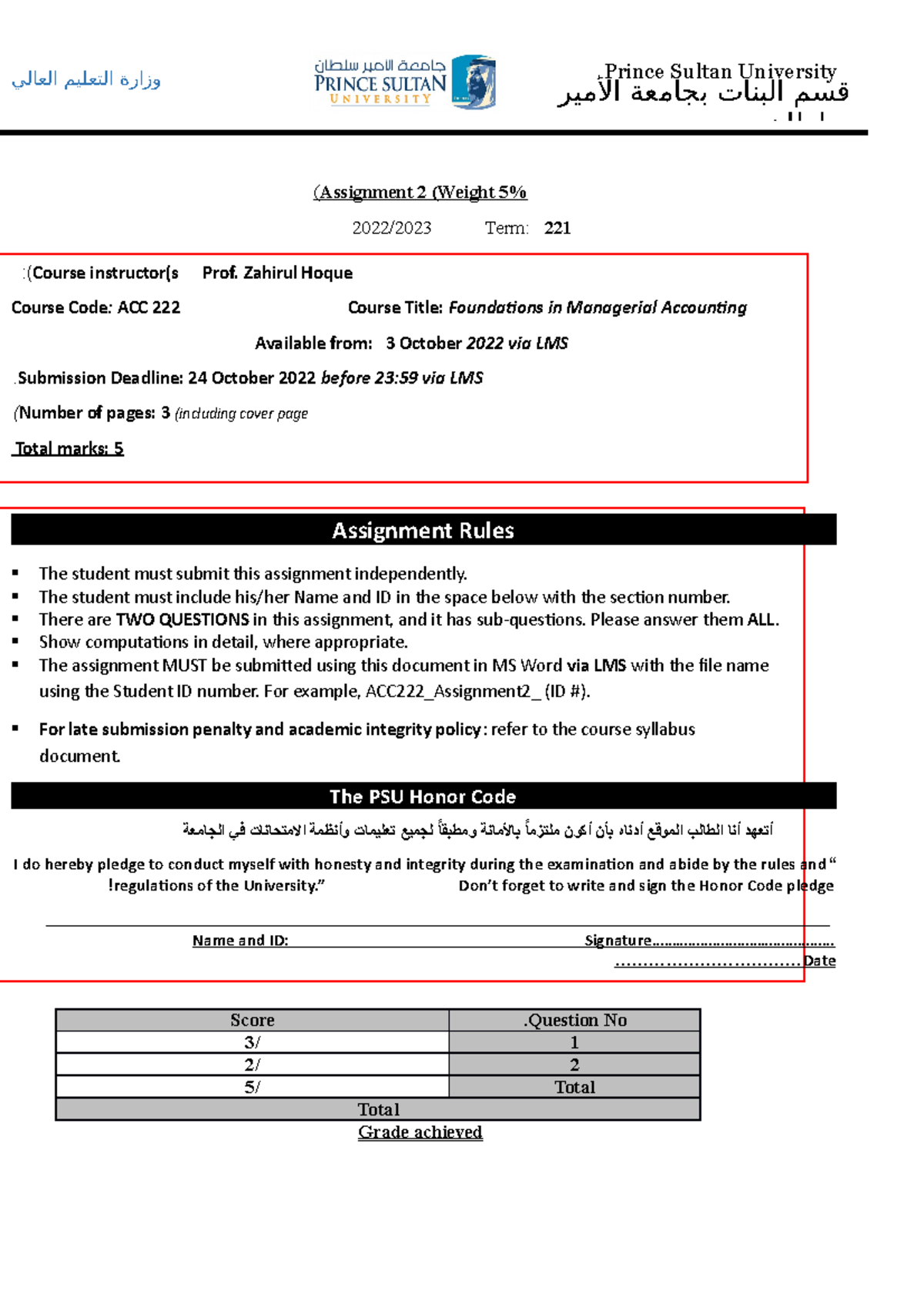 ACC222 Assignment 2 Cost concepts and Cost Behavior d202151547 c1a3c8e7d57ee551a7c231 ...