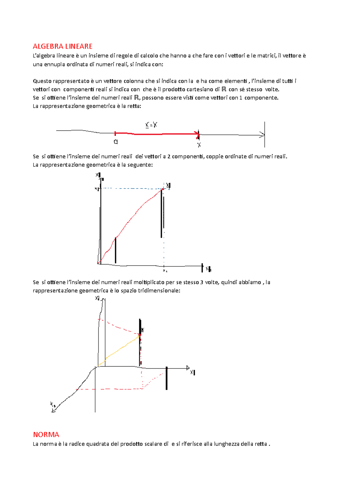 Matematica 2 Algebra lineare - ALGEBRA LINEARE L’algebra lineare è un ...