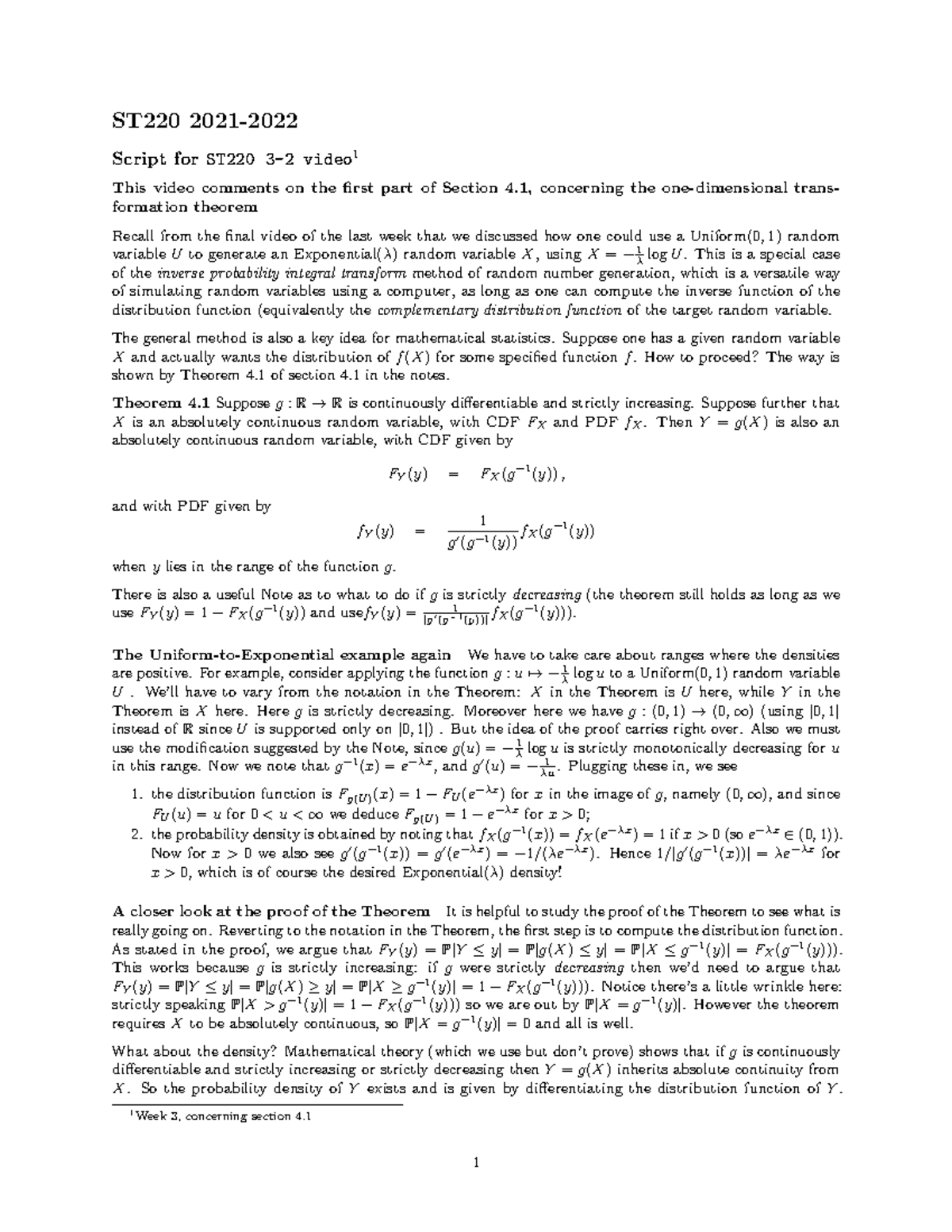 ST220 3 2 Video script - ST220 2021- Script for ST220 3-2 video 1 This ...