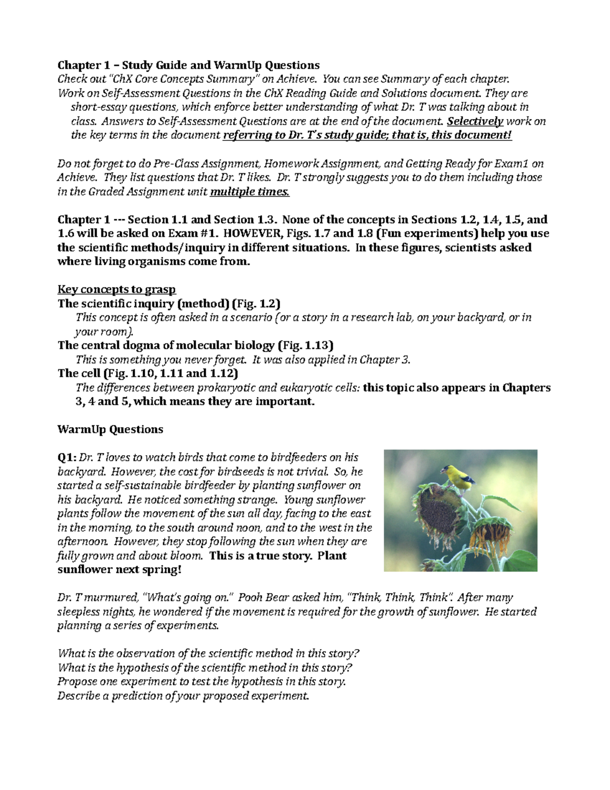 Ch1 Study Guide and Warm Up Qs 23 - Chapter 1 – Study Guide and WarmUp ...