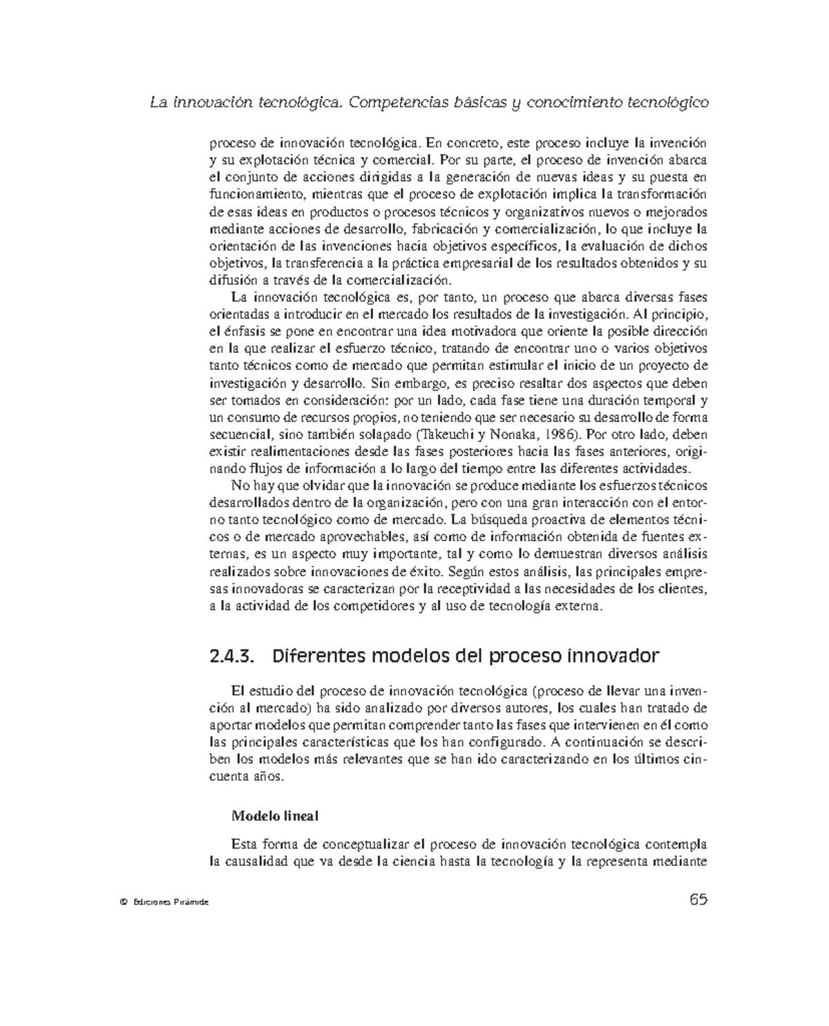 Ilide - costo 1 - proceso de innovación tecnológica. En concreto, este ...