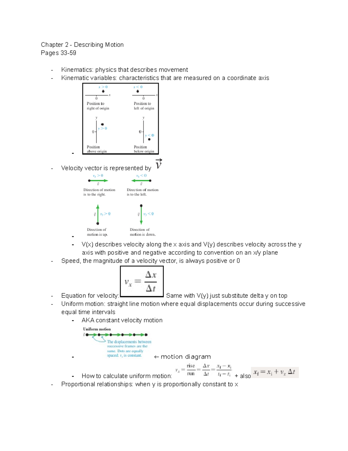 PHYS 1011 Chapter 2 - College Physics: a Strategic Approach - Chapter 2 ...