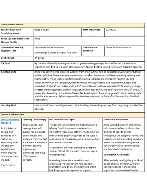 D006 Task 1 - SpEd - Joshua Cox 1 D006 Task 1 A1. Mei, a fourth-grader ...