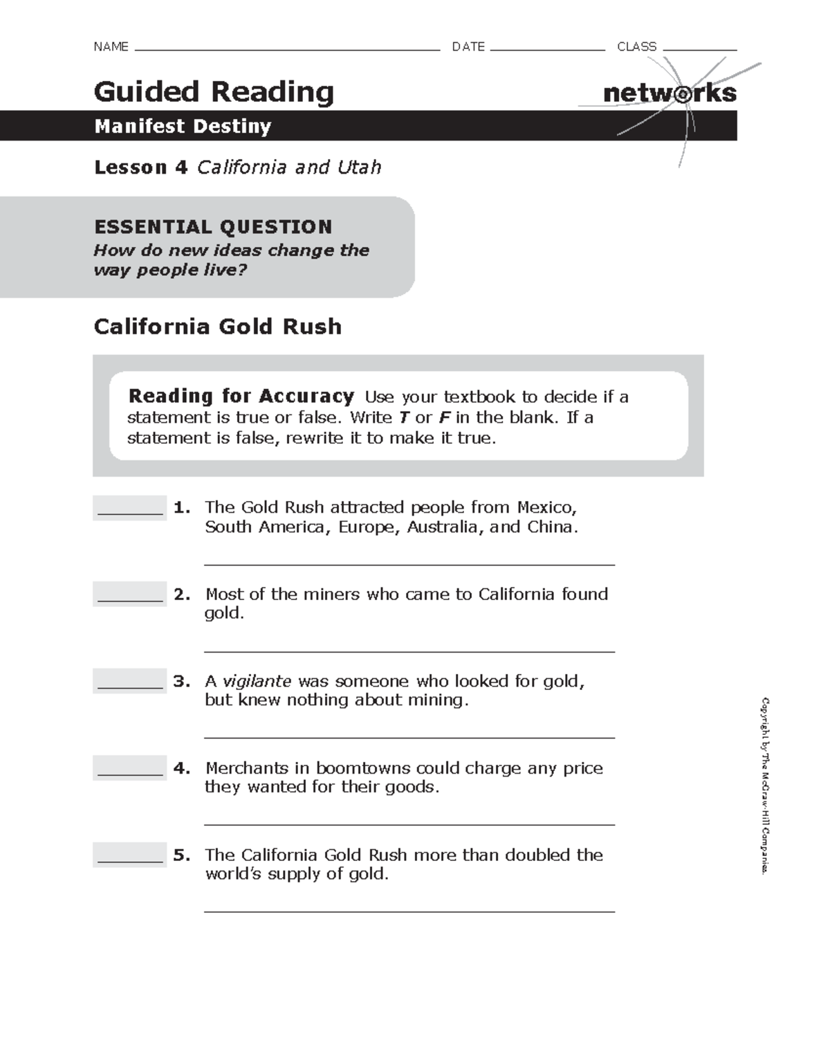 Ch.13-4 Guided Reading north and south 8th grade for last quarter ...