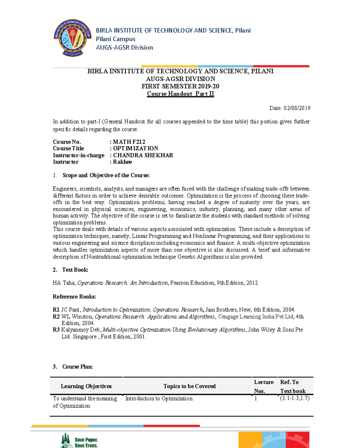 MATH F212 1122 - gooo - Warning: TT: undefined function: 32 BIRLA INSTITUTE OF TECHNOLOGY AND ...