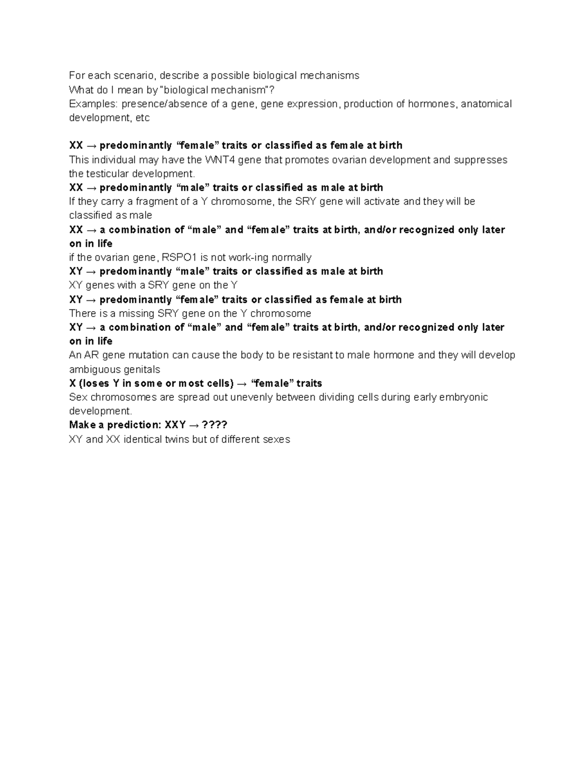 Dsd assignment week 11 - professor teresa bilinski. XX → For each ...