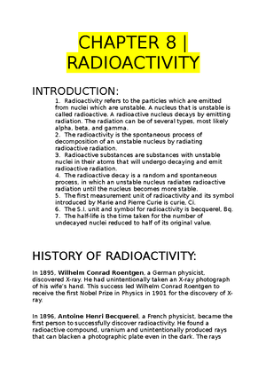 Form 2 Chapter 5 Water and Solution - Science - Studocu