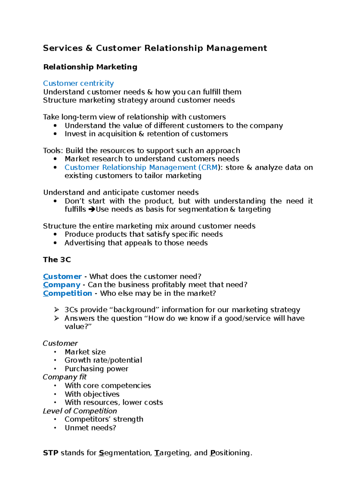 SCM - Services & Customer Relationship Management Relationship ...