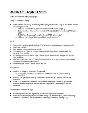 ACCTG 471 Exam 1 Cheat Sheet - Four basic assumptions underlie GAAP The ...