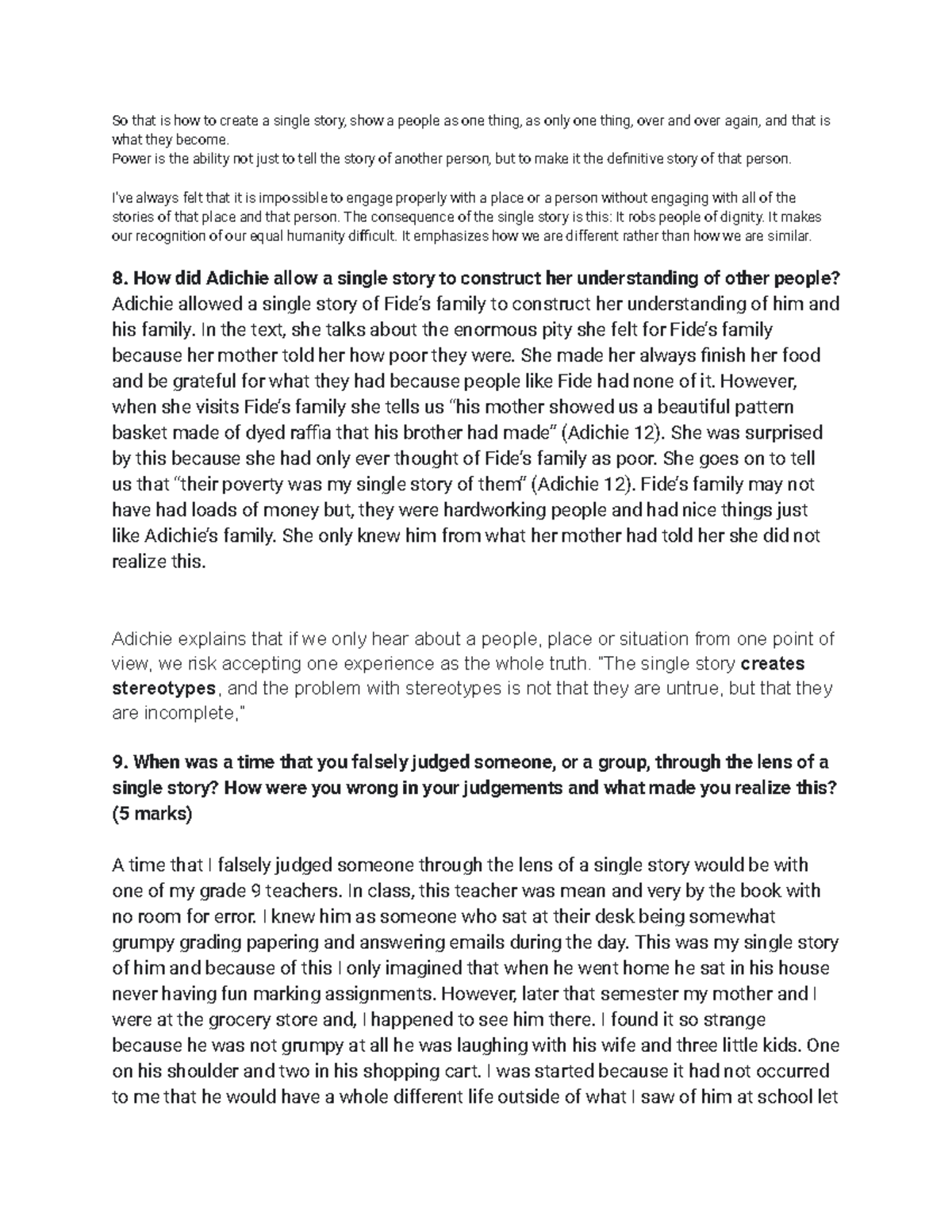 English 12 Essay Deconstruction Quiz - So that is how to create a ...