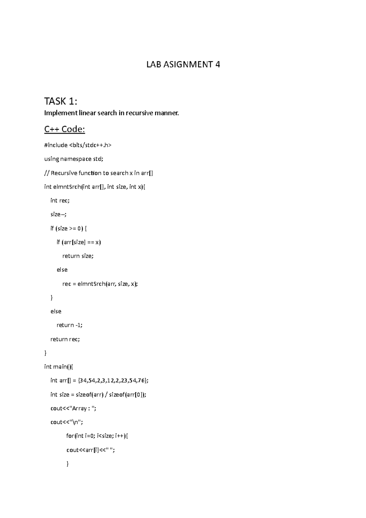 Data20structure20assignment Lab Asignment 4 Task 1 Implement 3270