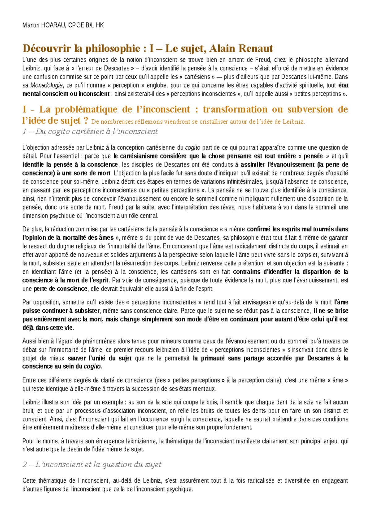 Découvrir la philosophie. Sur l'inconscient - Découvrir la philosophie ...