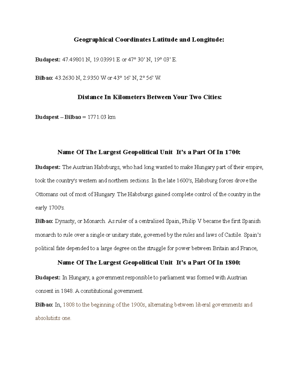 Map Assignment Information - Geographical Coordinates Latitude and ...