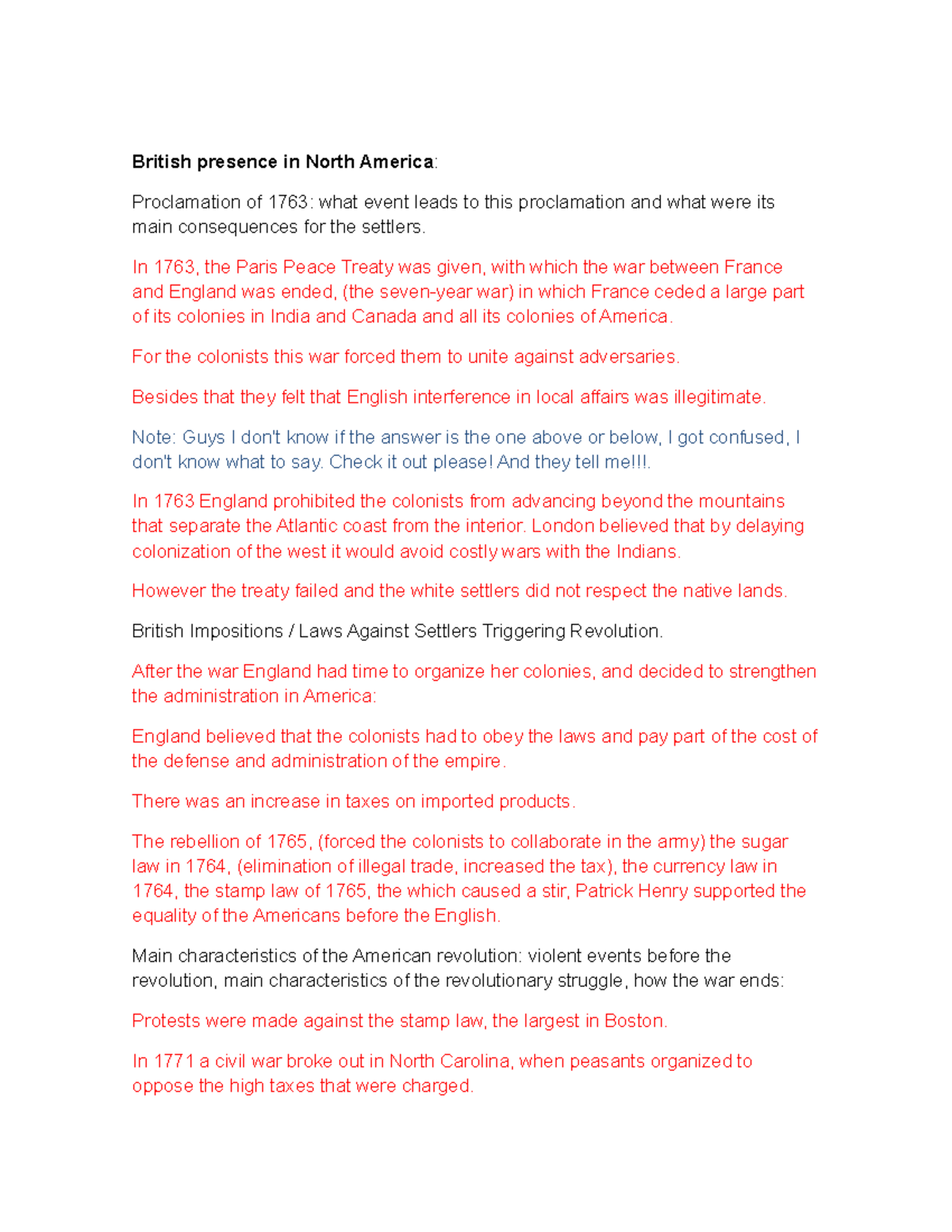 Unit 5 Sociology of Work - British presence in North America ...