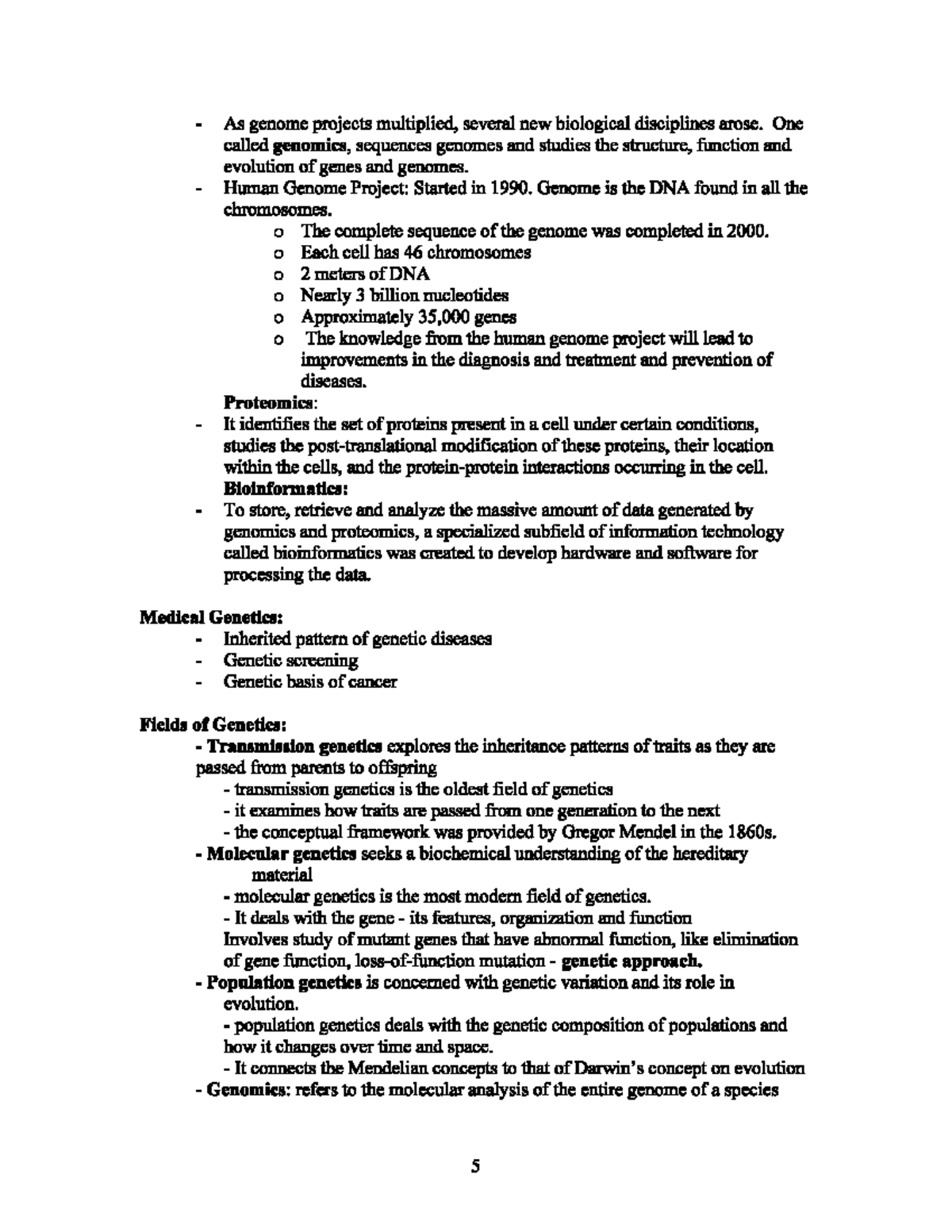 Genetics Study Guide 1 pg5 - ANSC 305 - Studocu