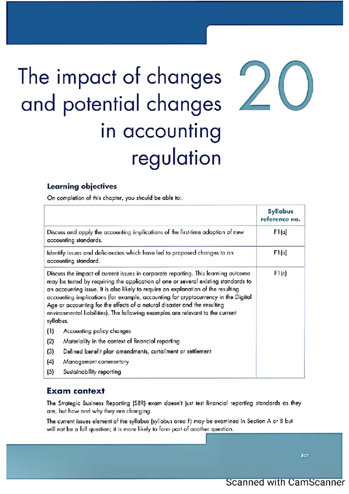 Sbr chapter 20 - Lecture notes 20 - Association of Chartered Certified ...