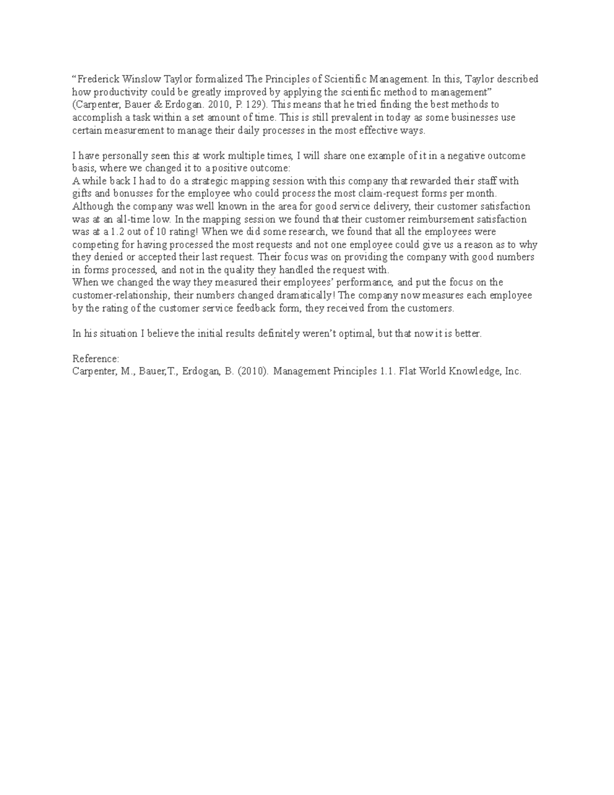 Discussion 3- Taylorism - Winslow Taylor formalized The Principles of ...