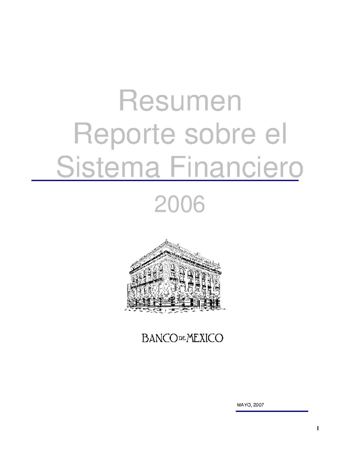 Resumen sistema financiero - Resumen Reporte sobre el Sistema ...