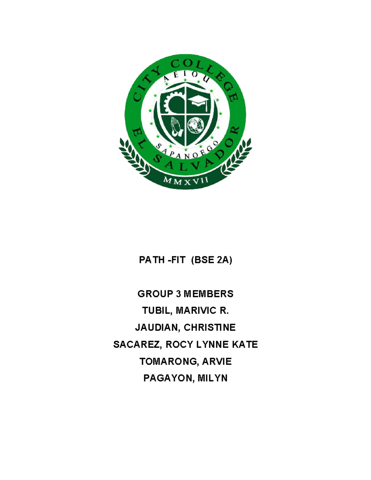 Equipment FOR Arnis 2A - Practice purpose - PATH -FIT (BSE 2A) GROUP 3 ...