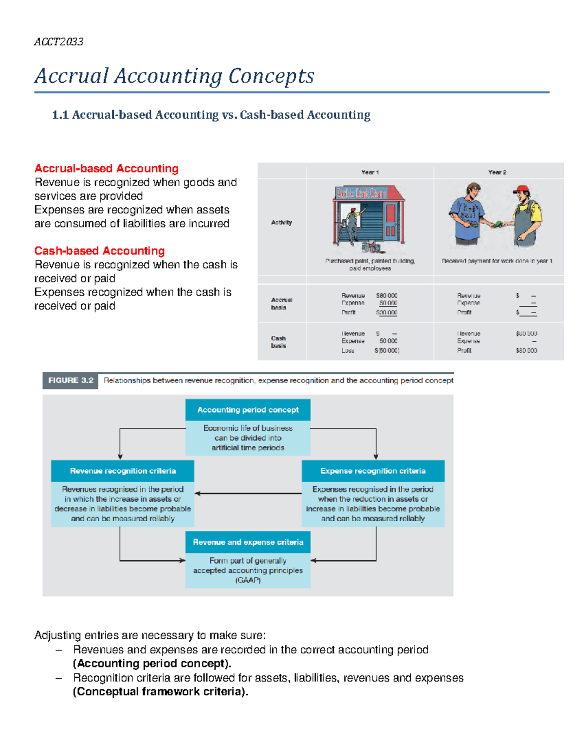Week 3 - Accrual Accounting Concepts - ACCT2033 - RMIT University - Studocu