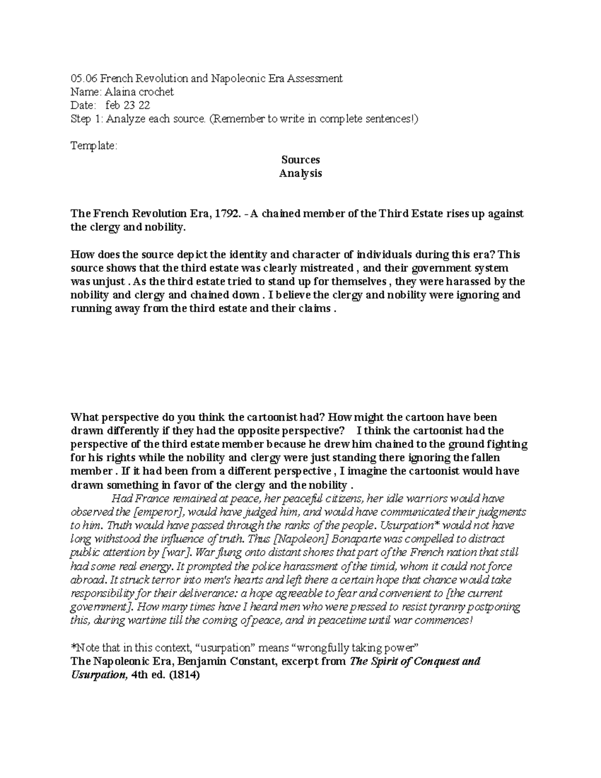 French revolution napoleonic era - 05 French Revolution and Napoleonic ...