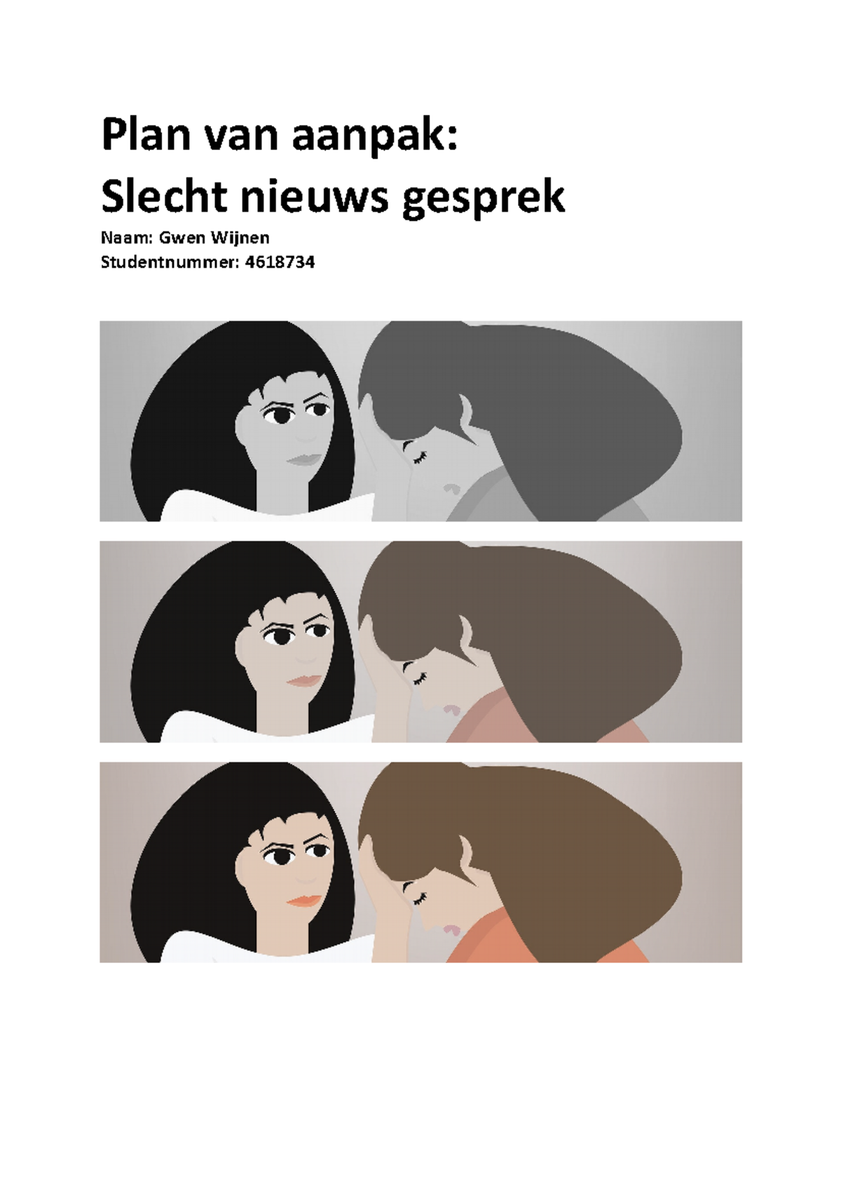 PVA slechtnieuwsgesprek - Plan van aanpak: Slecht nieuws gesprek Naam ...