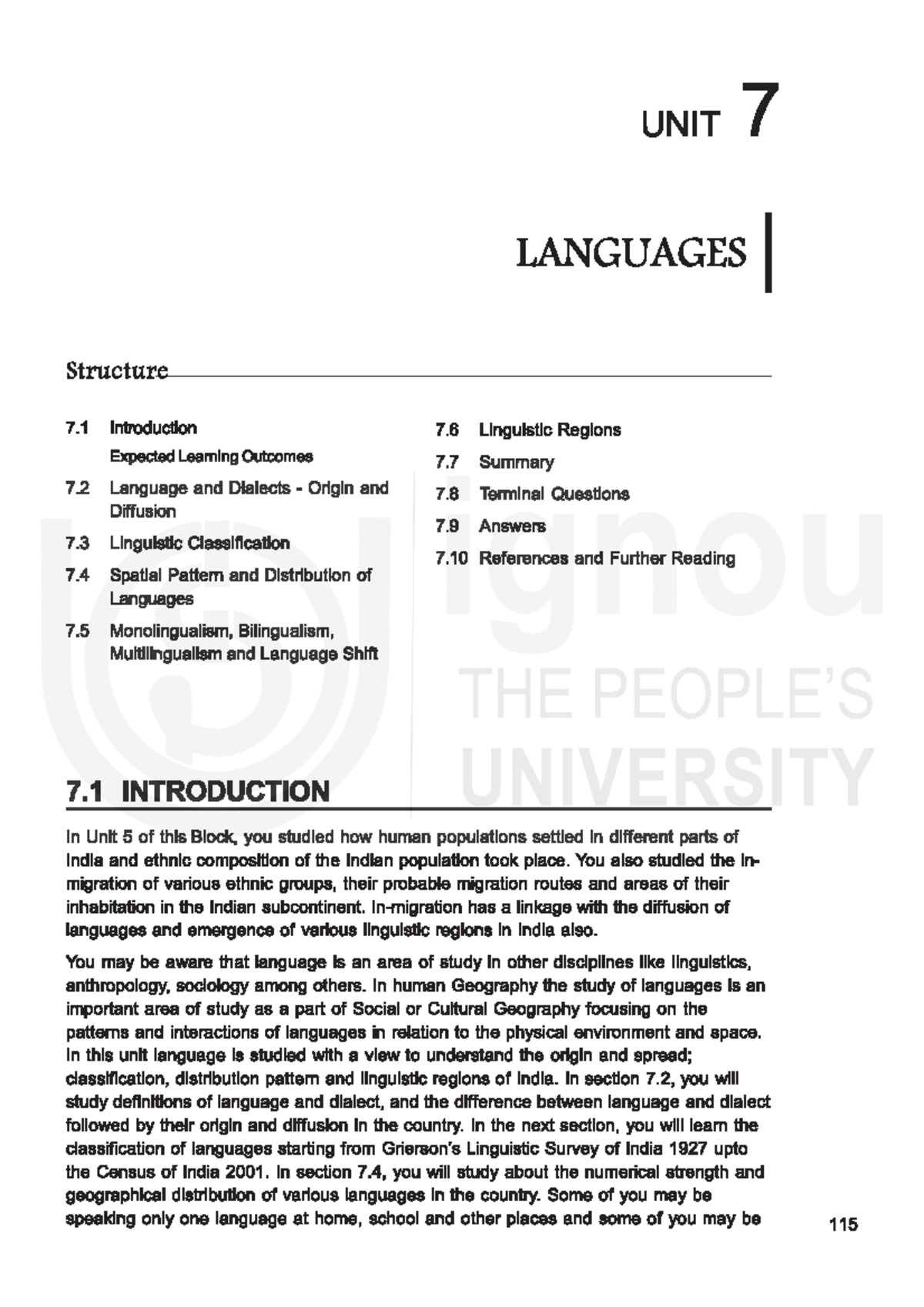 Unit-7 - Bachelors of Arts - Studocu