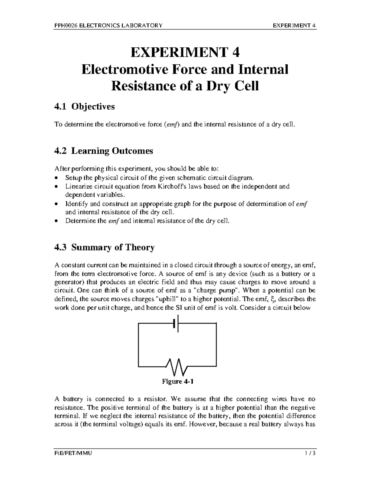 Manual E4 emf internal resistance 2125 - EXPERIMENT 4 Electromotive ...