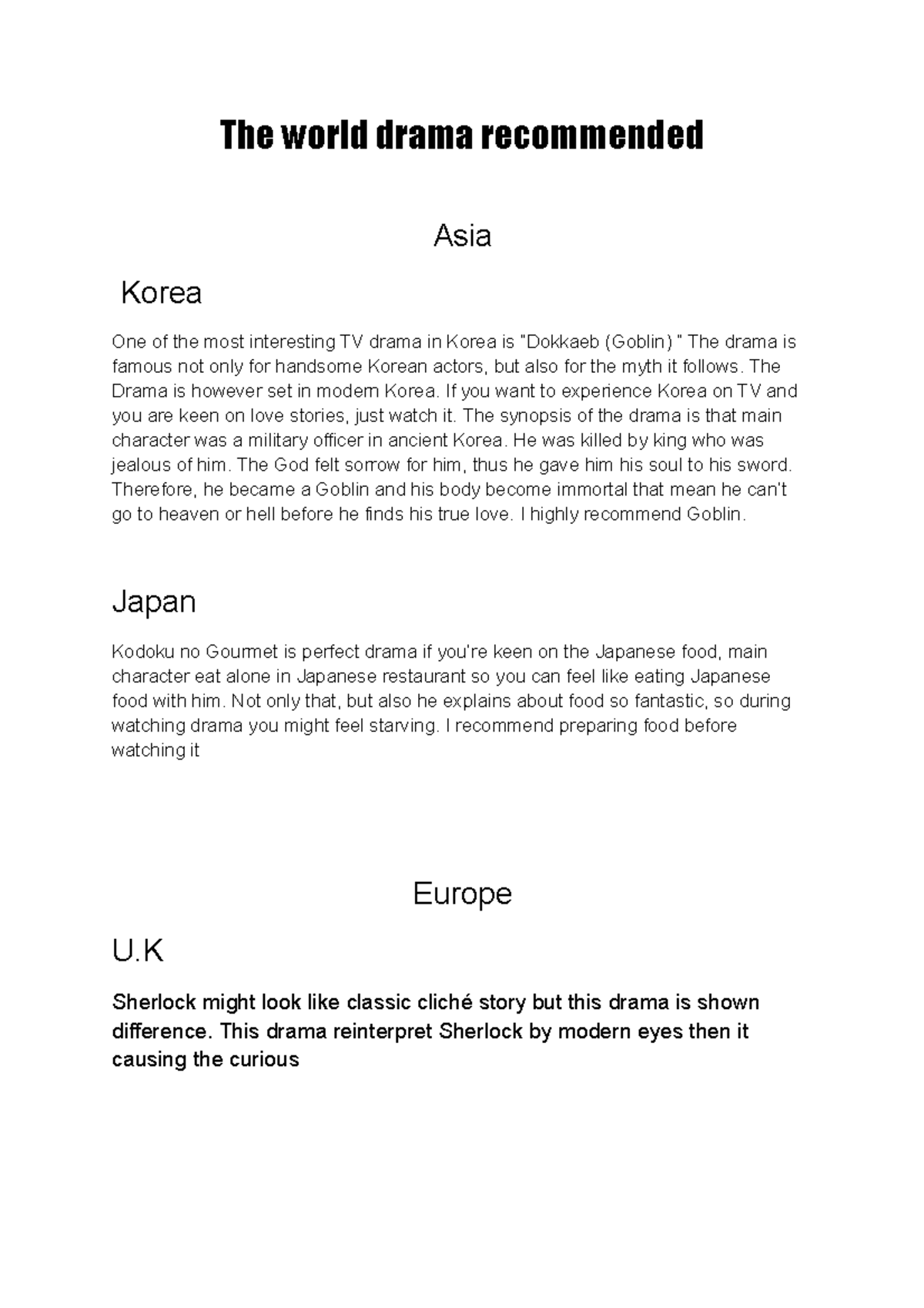 new paper club 2002 - The world drama recommended Asia Korea One of the ...