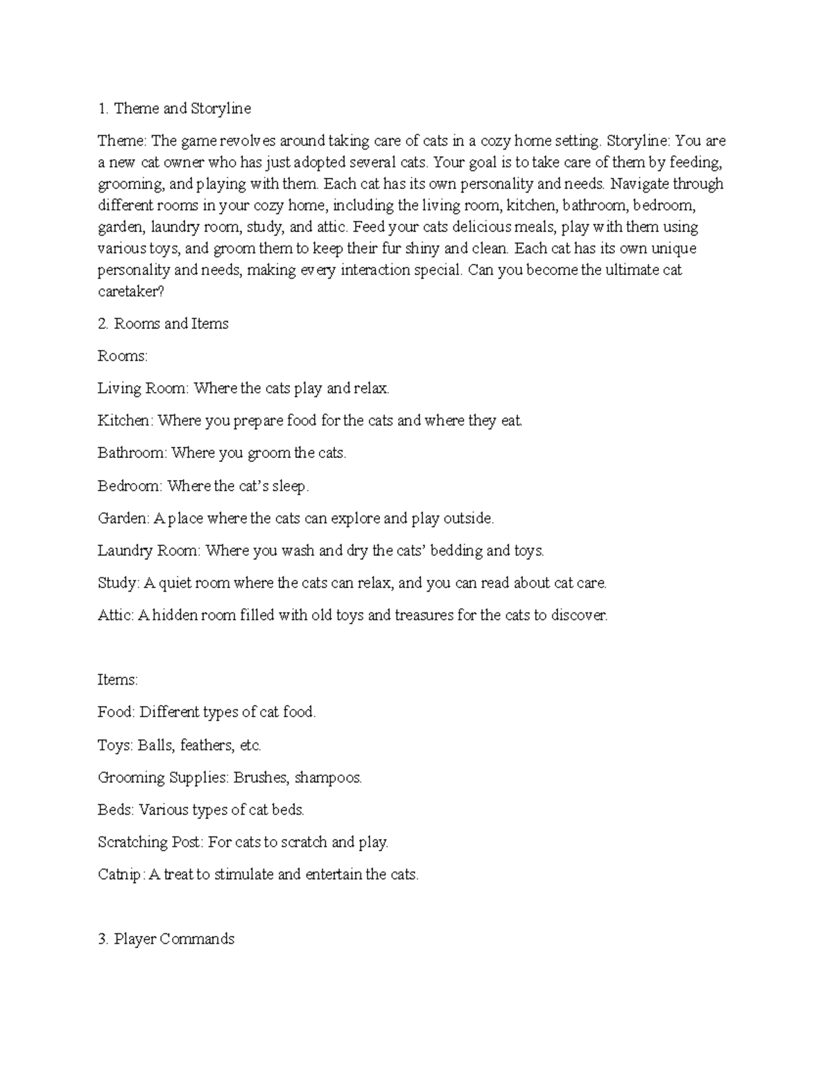 IT-140 Project one Monica Thomas - Theme and Storyline Theme: The game ...