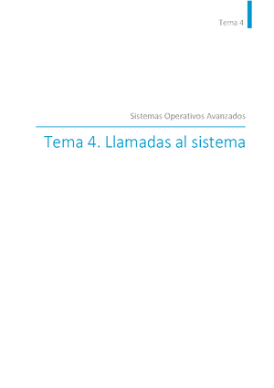 TEMA 3. Estructura DE UN Sistema Operativo - Tema 3 Sistemas Operativos Avanzados Tema 3 ...
