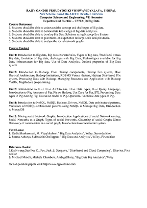 Rgpv syllabus btech cs 7 sem cs702 d big data - RAJIV GANDHI ...