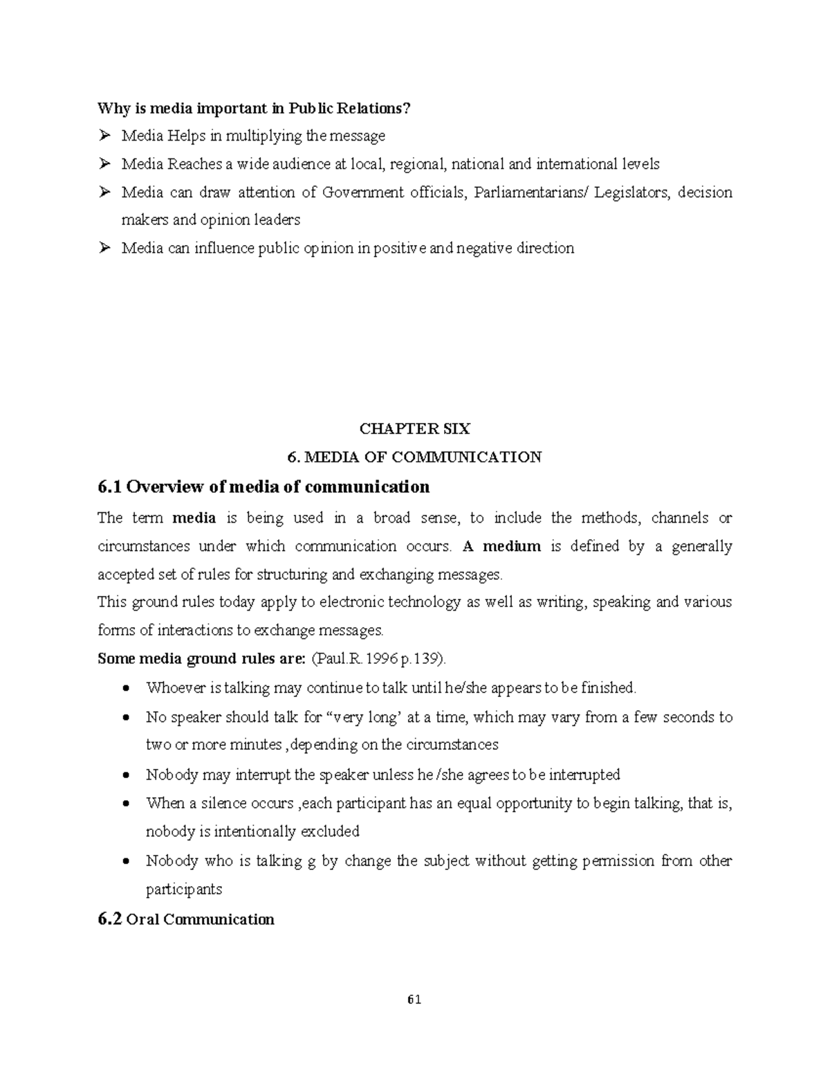 Chapter six ABC - Summary Administrative and business communication ...