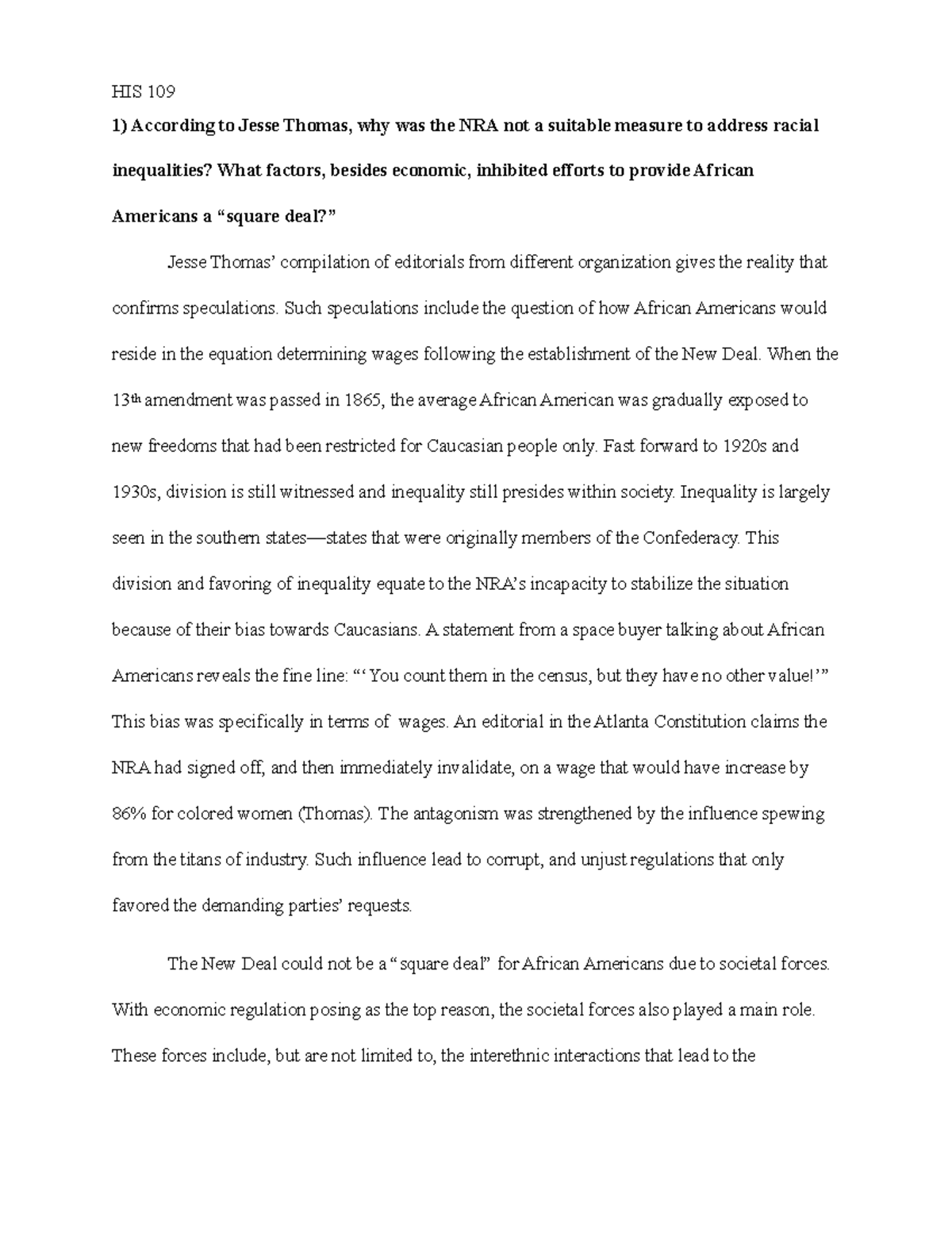 Module 3 HW - Dr. Jennifer McCabe Essay questions for events that ...