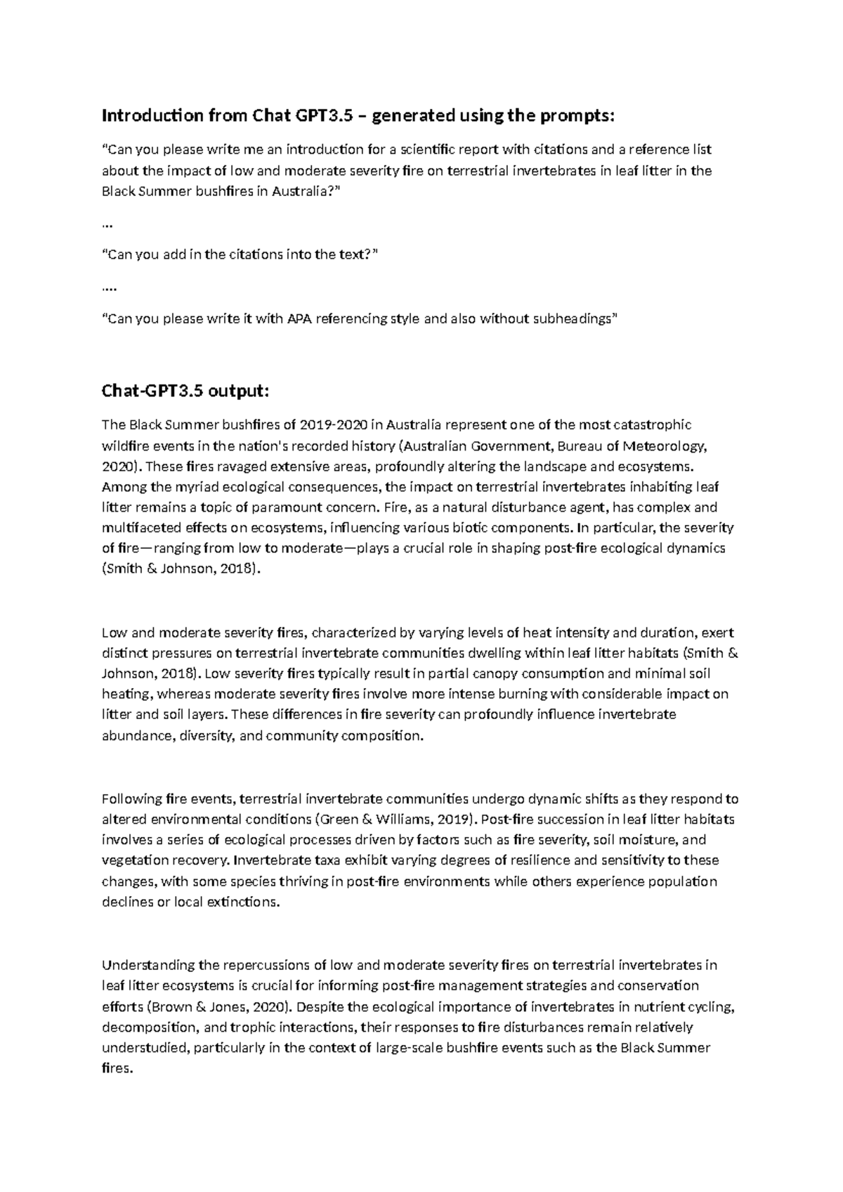 Introduction from Chat GPT 2024 - Introduction from Chat GPT3 ...