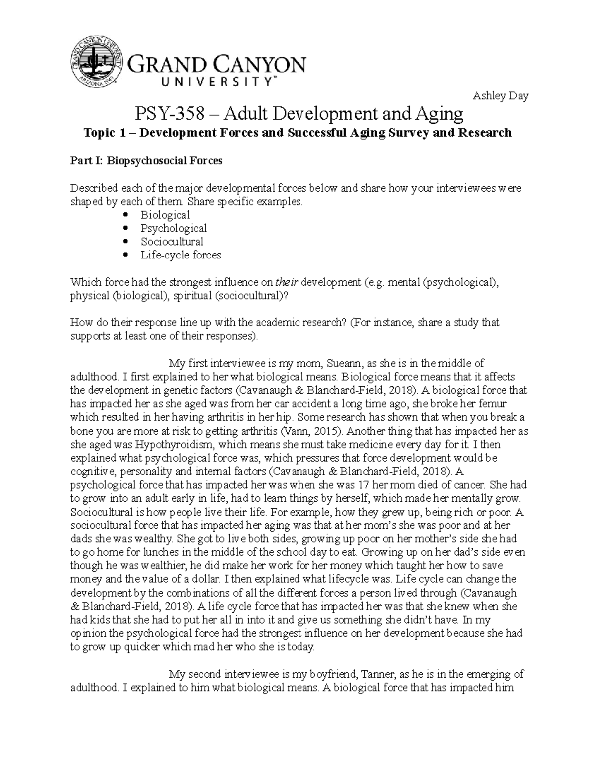 Assignment 1 Success - PSY358-RS-Development Forces - Ashley Day PSY ...